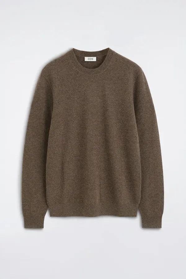 Cos Cashmere Crew-neck Sweater - Brown