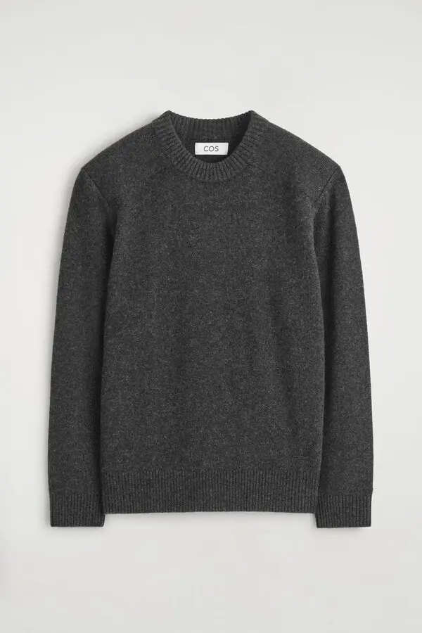 Cos Cashmere Crew-neck Sweater - Gray