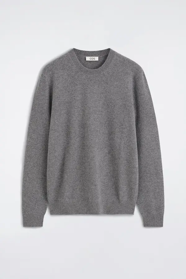 Cos Cashmere Crew-neck Sweater - Gray