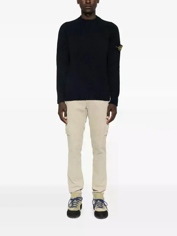 Stone Island Crew-neck Wool Blend Sweater