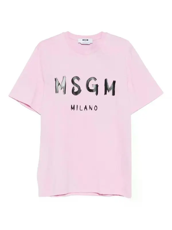 MSGM Logo-lettering T-shirt