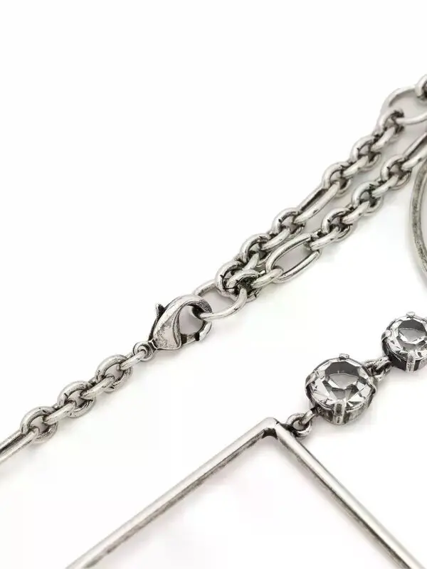 KRIZIA Rhinestone-embellished Pendant Necklace
