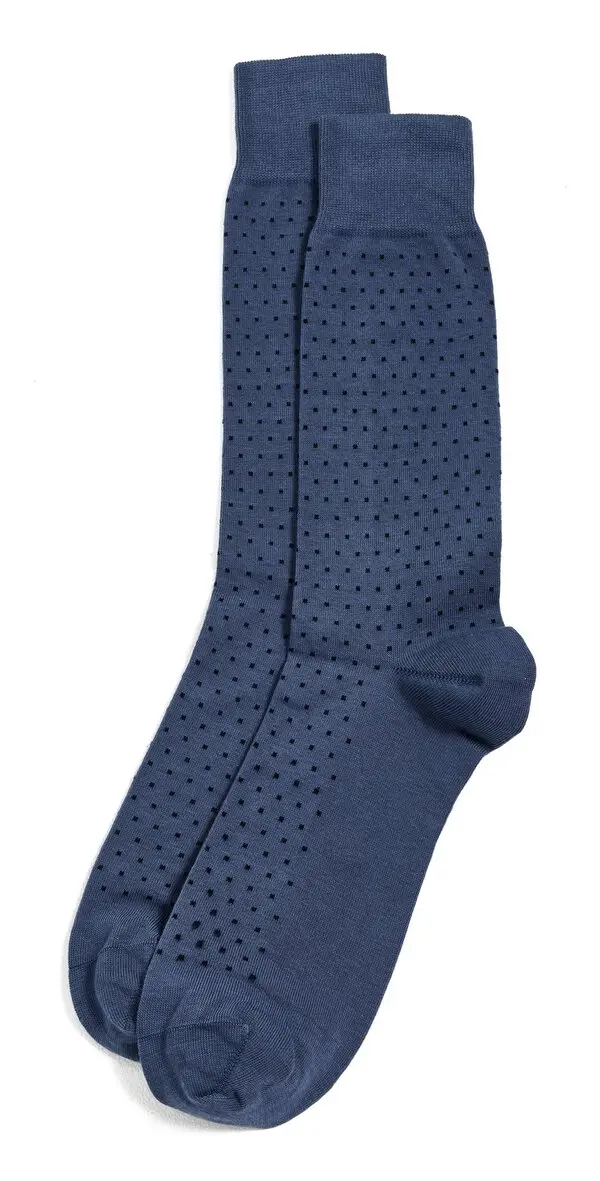 Paul Smith Micro Dot Socks - Navy