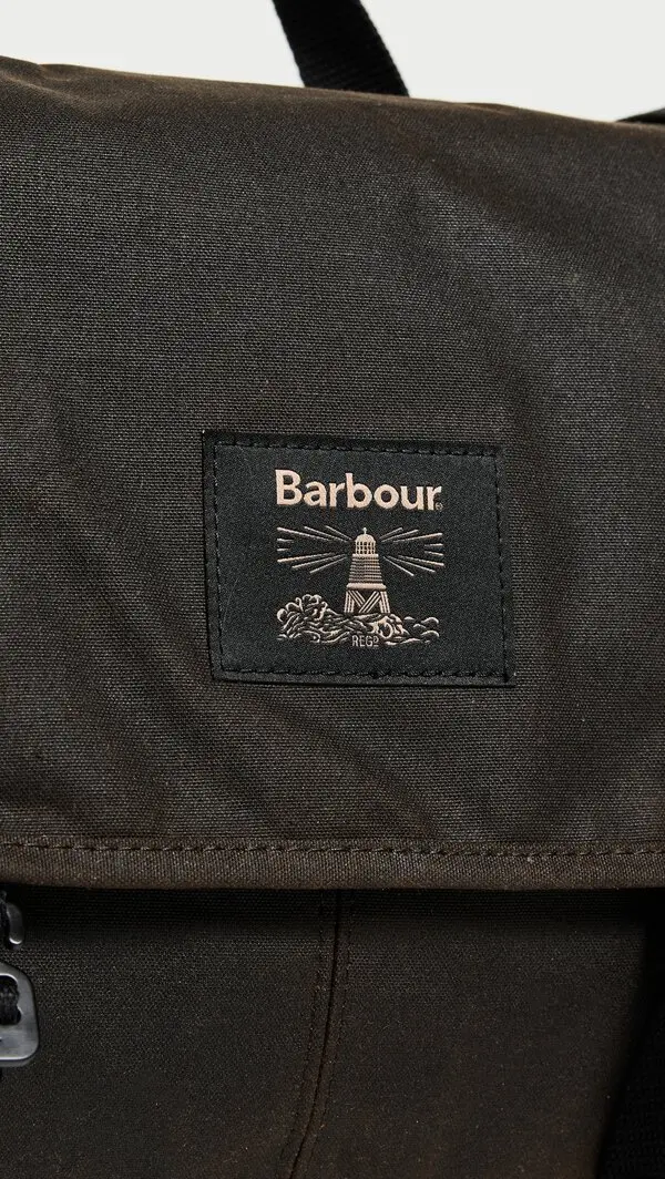 Barbour Field Wax Messenger Bag - Olive