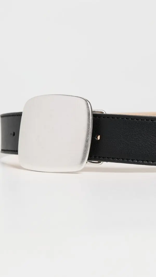 B-low The Belt Leighton Leather Belt - Black/silver