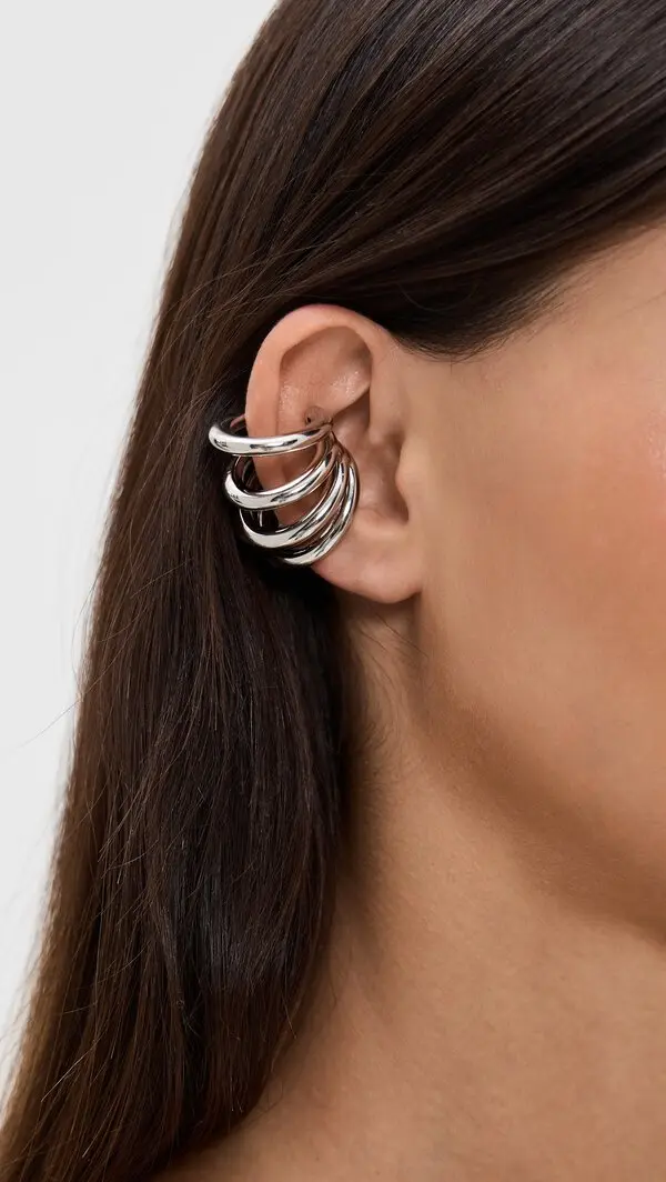 Rabanne Punk Ear Cuff - Silver