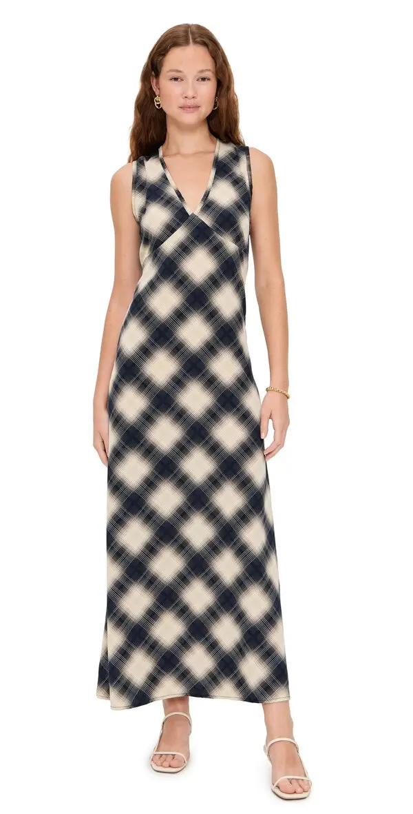 LITTLE LIES Plaid Maxi Dress