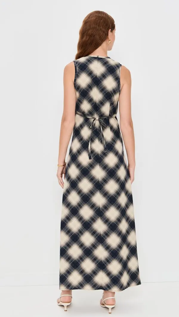 LITTLE LIES Plaid Maxi Dress