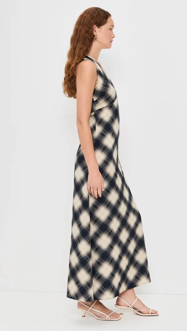 LITTLE LIES Plaid Maxi Dress