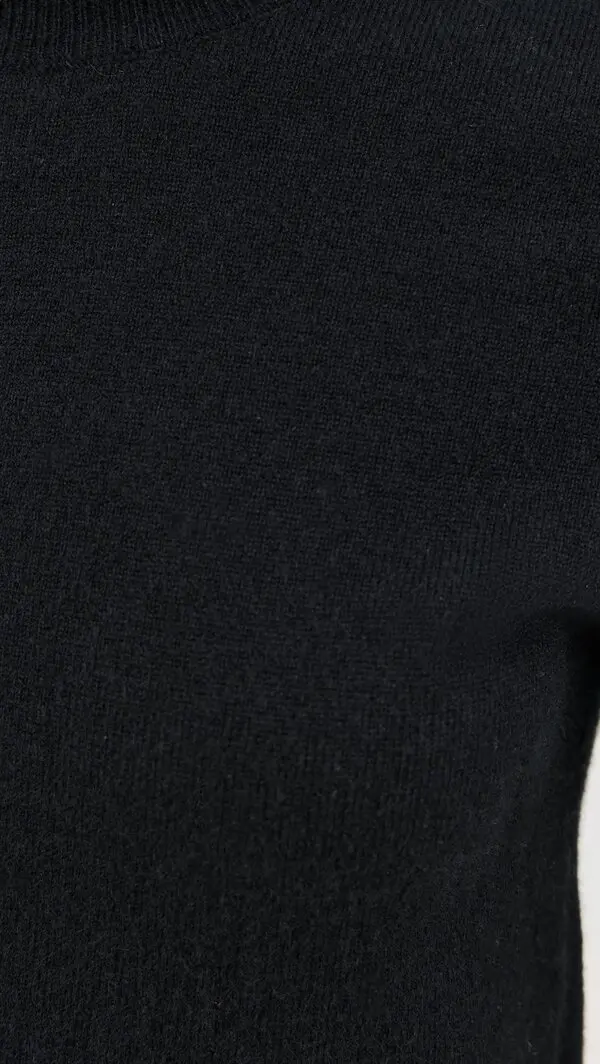 Sablyn Relaxed Cashmere Crewneck Tee - Black