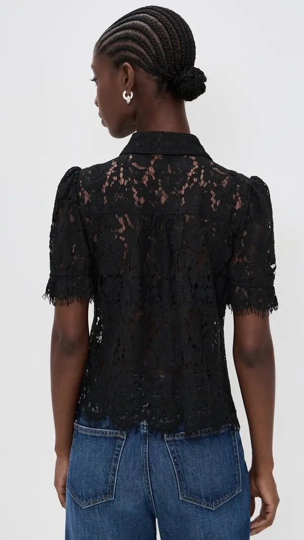 Generation Love Mina Lace Shirt - Black