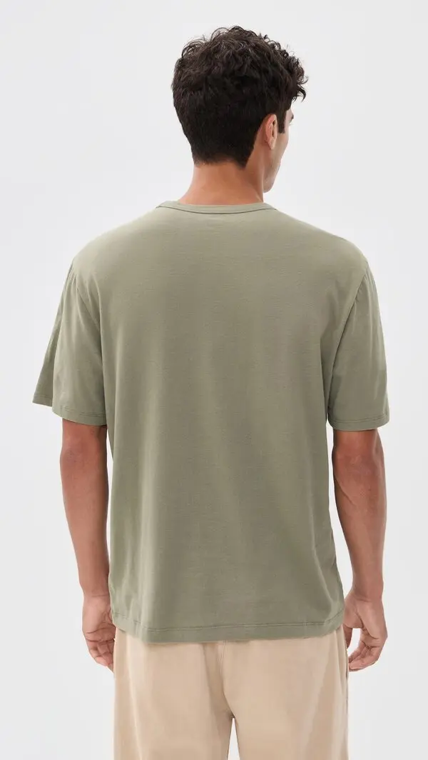 Officine Générale Crew Neck Tee - Olive