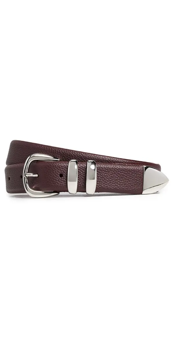 Anderson's Narrow Calf Leather Belt - Oxblood
