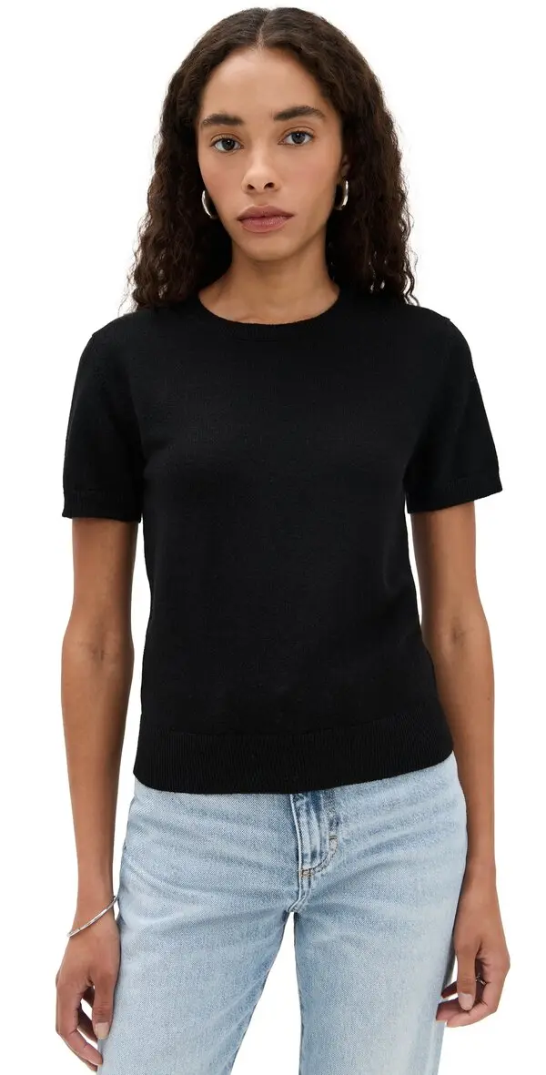 Vince Crew Neck Cashmere Blend Tee