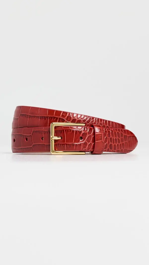 Anderson's Narrow Croc-embossed Belt