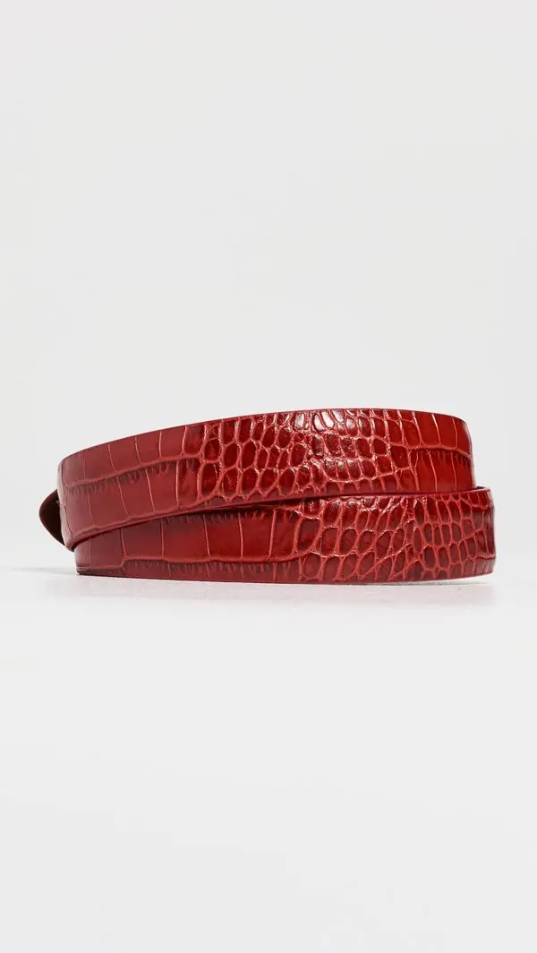 Anderson's Narrow Croc-embossed Belt
