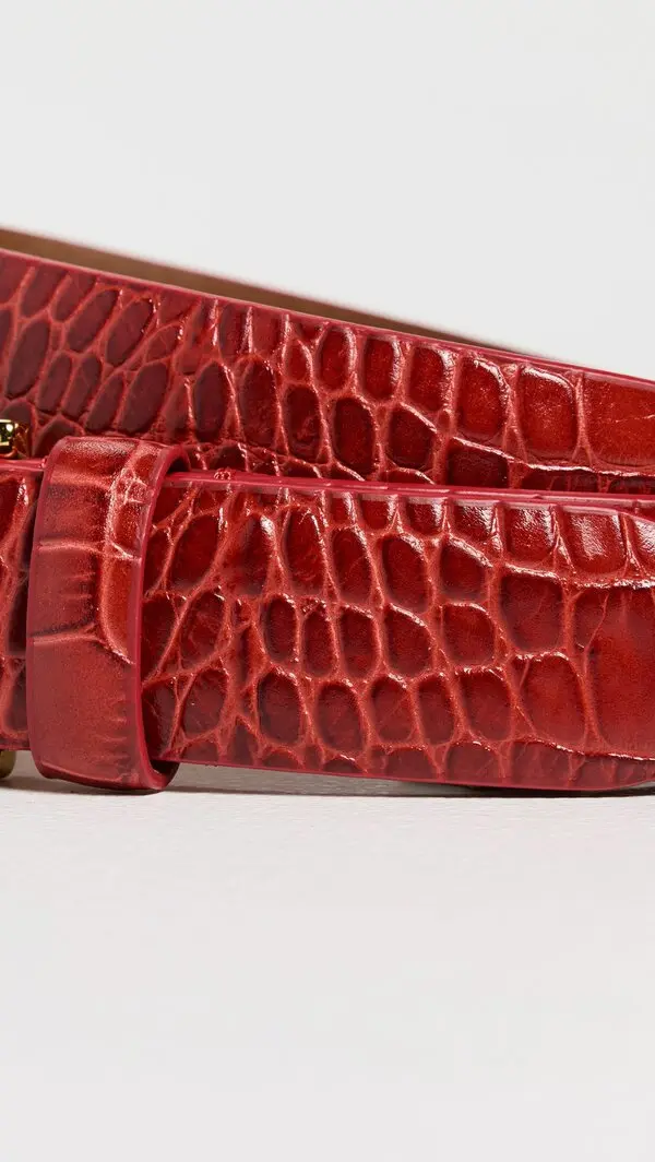 Anderson's Narrow Croc-embossed Belt