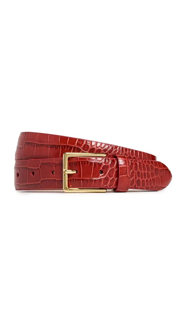 Anderson's Narrow Croc-embossed Belt