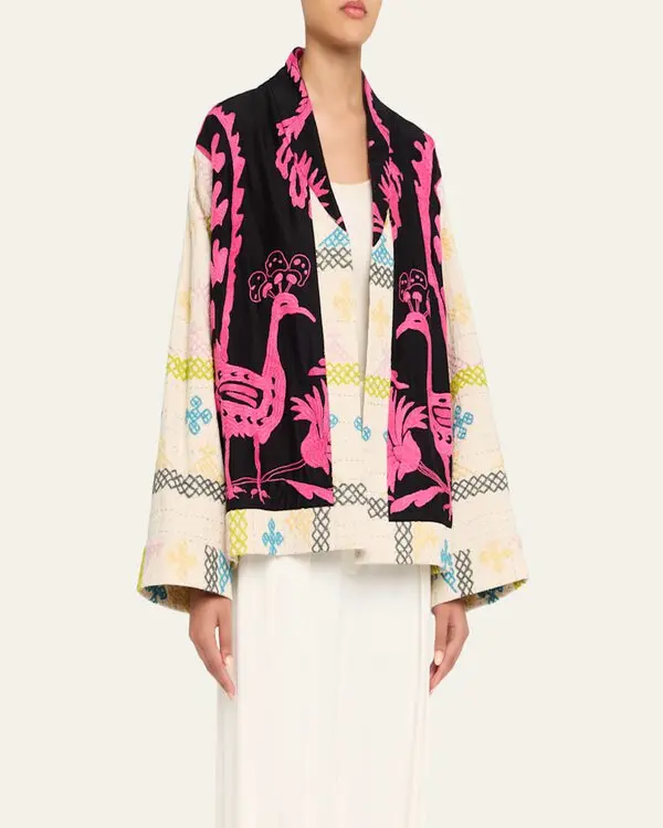 Rianna + Nina Embroidered Kimono Jacket