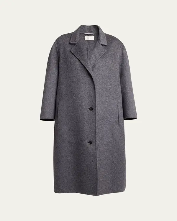 THE ROW Gustaf Cashmere-silk Single-breasted Coat