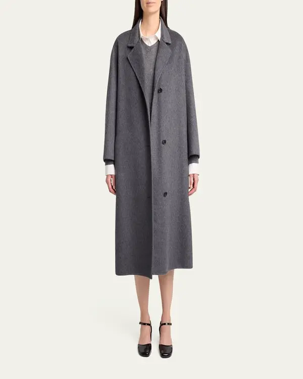 THE ROW Gustaf Cashmere-silk Single-breasted Coat