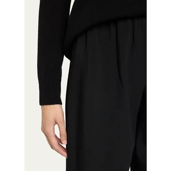 THE ROW Gala Wide-leg Pants - Black