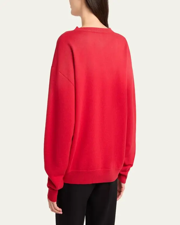 THE ROW Leora Cashmere Crewneck Sweater