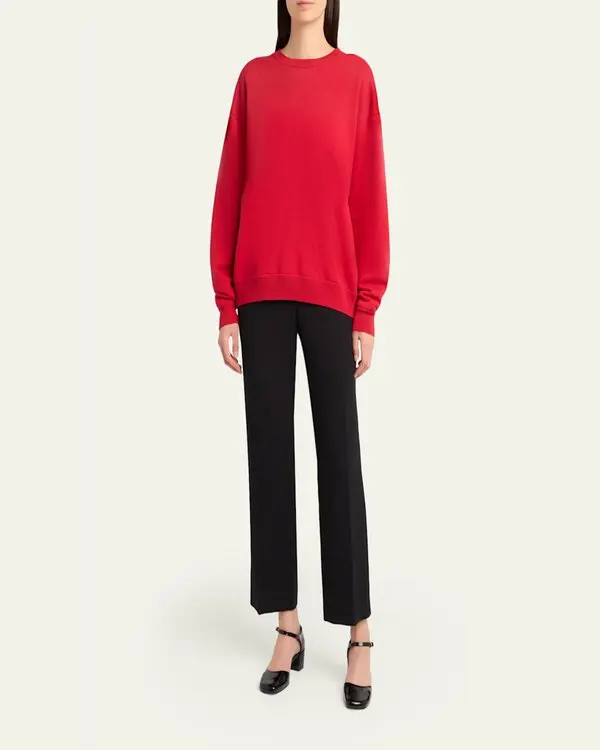 THE ROW Leora Cashmere Crewneck Sweater