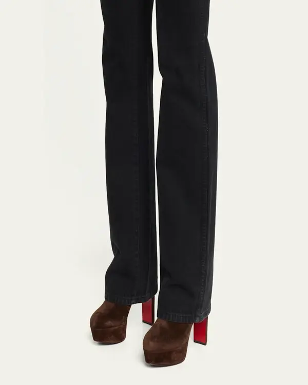 CHRISTIAN LOUBOUTIN Loo Suede Ankle Booties