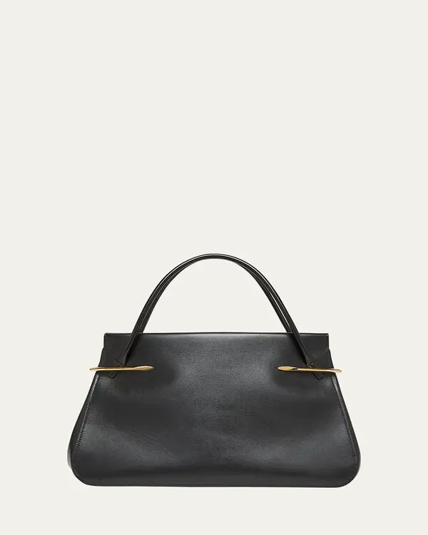 Givenchy Large Smooth Leather Shoulder Bag - Black