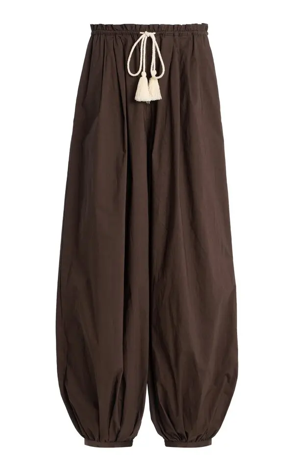 THE GARMENT Bazaar Wide-leg Cotton Pants - Brown