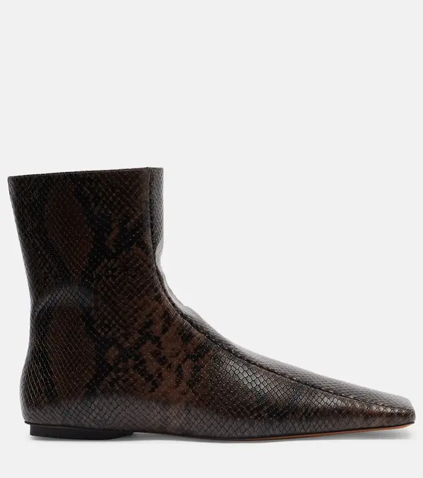 Stella McCartney Snake-effect Ankle Boots