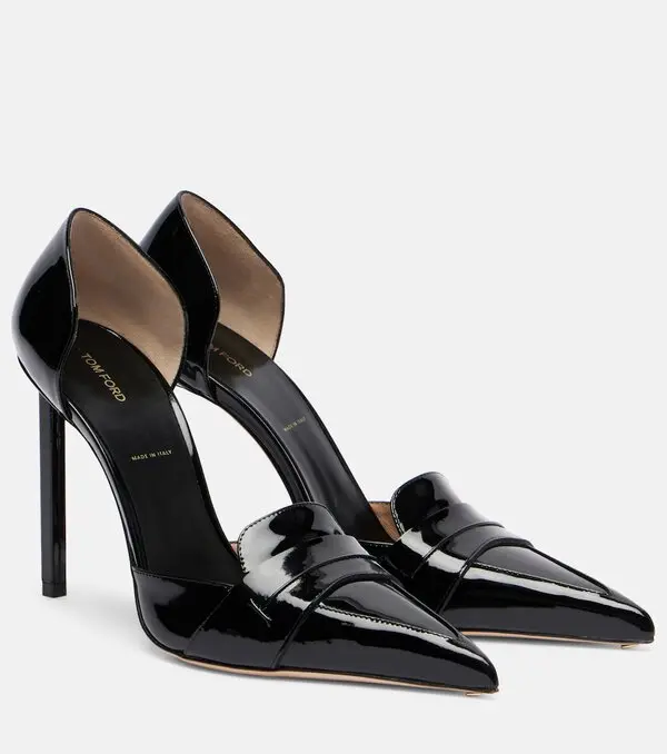 TOM FORD Patent Leather Pumps - Black