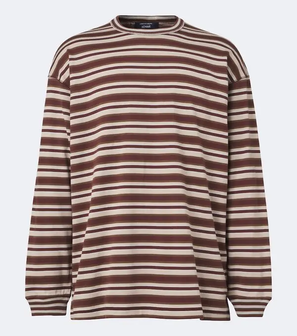 Comme Des Garçons Homme Striped Cotton Jersey T-shirt - Beige