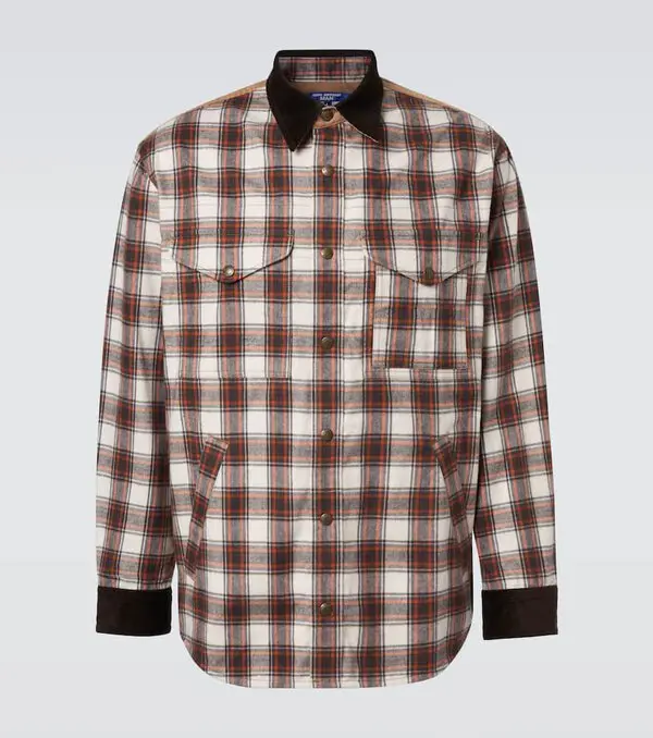 Junya Watanabe Checked Cotton Flannel Jacket