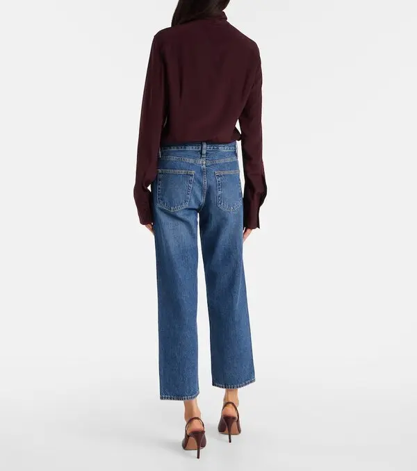 FRAME The Hang Low-rise Straight-leg Jeans