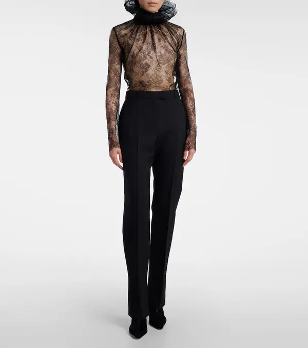 Alexander McQueen Floral Lace Top