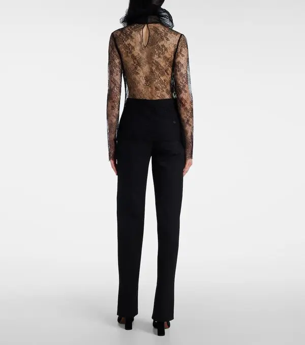 Alexander McQueen Floral Lace Top