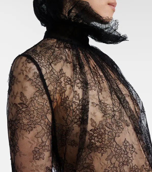 Alexander McQueen Floral Lace Top