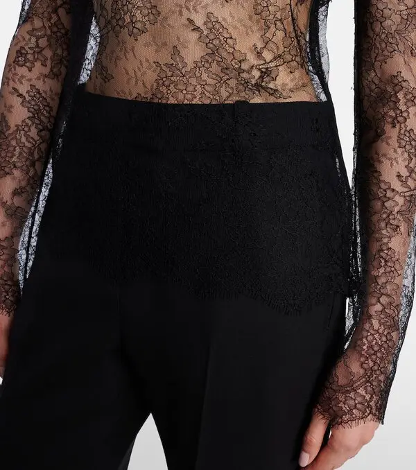 Alexander McQueen Floral Lace Top
