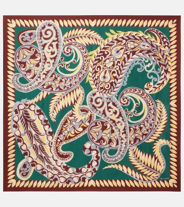 Etro Printed Silk Scarf - Multicoloured