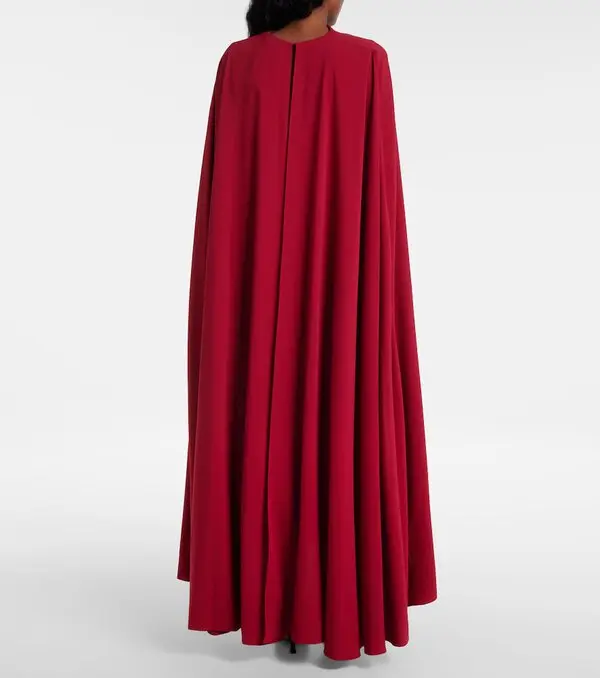 ROKSANDA Neolitsea Caped Crêpe Cocktail Dress