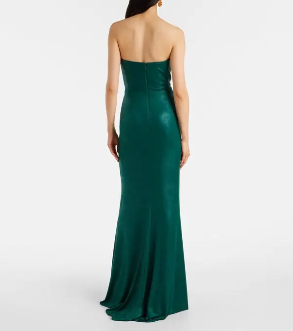 Elie Saab Ruched Jersey Gown