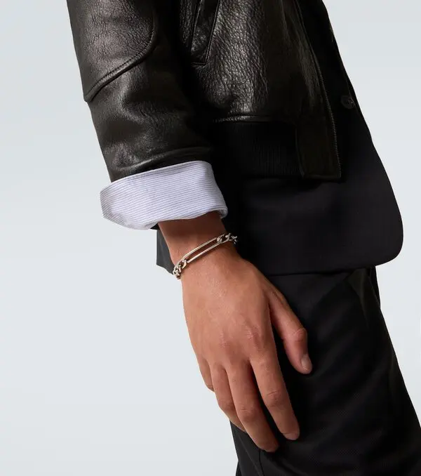 Saint Laurent Logo Chain Bracelet - Silver
