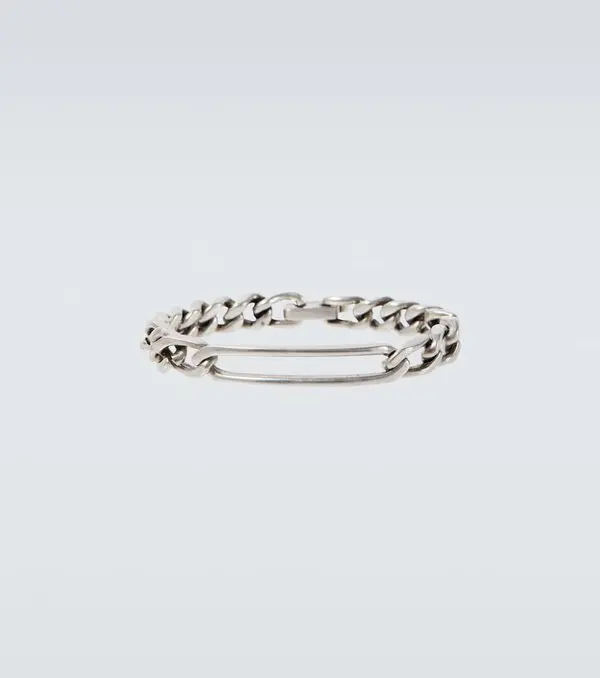 Saint Laurent Logo Chain Bracelet - Silver