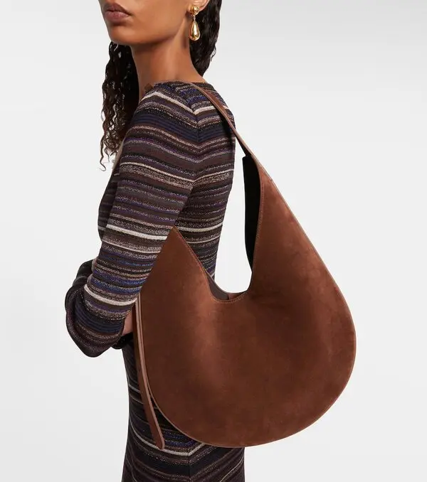 AESTHER EKME Medium Suede Shoulder Bag - Brown