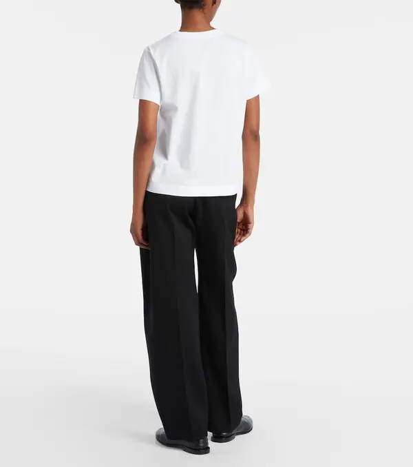 Givenchy Distressed Printed Cotton Jersey T-shirt - White