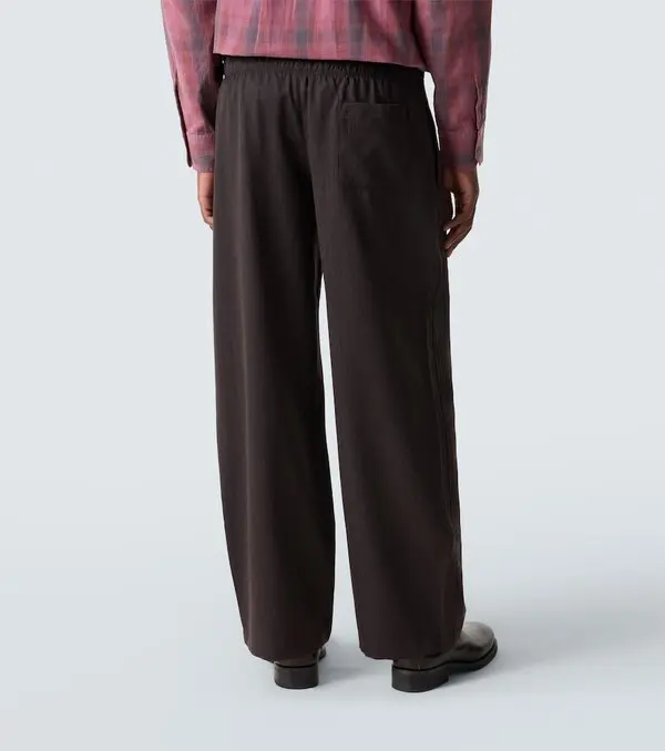 Our Legacy Leisure Mid-rise Wide-leg Wool Pants