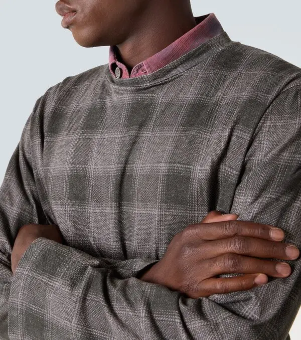Our Legacy Box Checked Cotton Jersey T-shirt