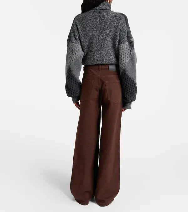 Stella McCartney Low-rise Wide-leg Jeans - Brown